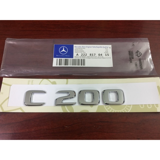 Chữ C200 - Tem c200 amg - biểu tượng mercedes c200 - Logo c200 | Shopee ...