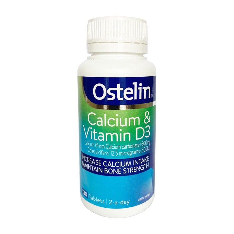 Viên uống bổ sung Canxi Ostelin Vitamin D & Calcium | Shopee Việt Nam