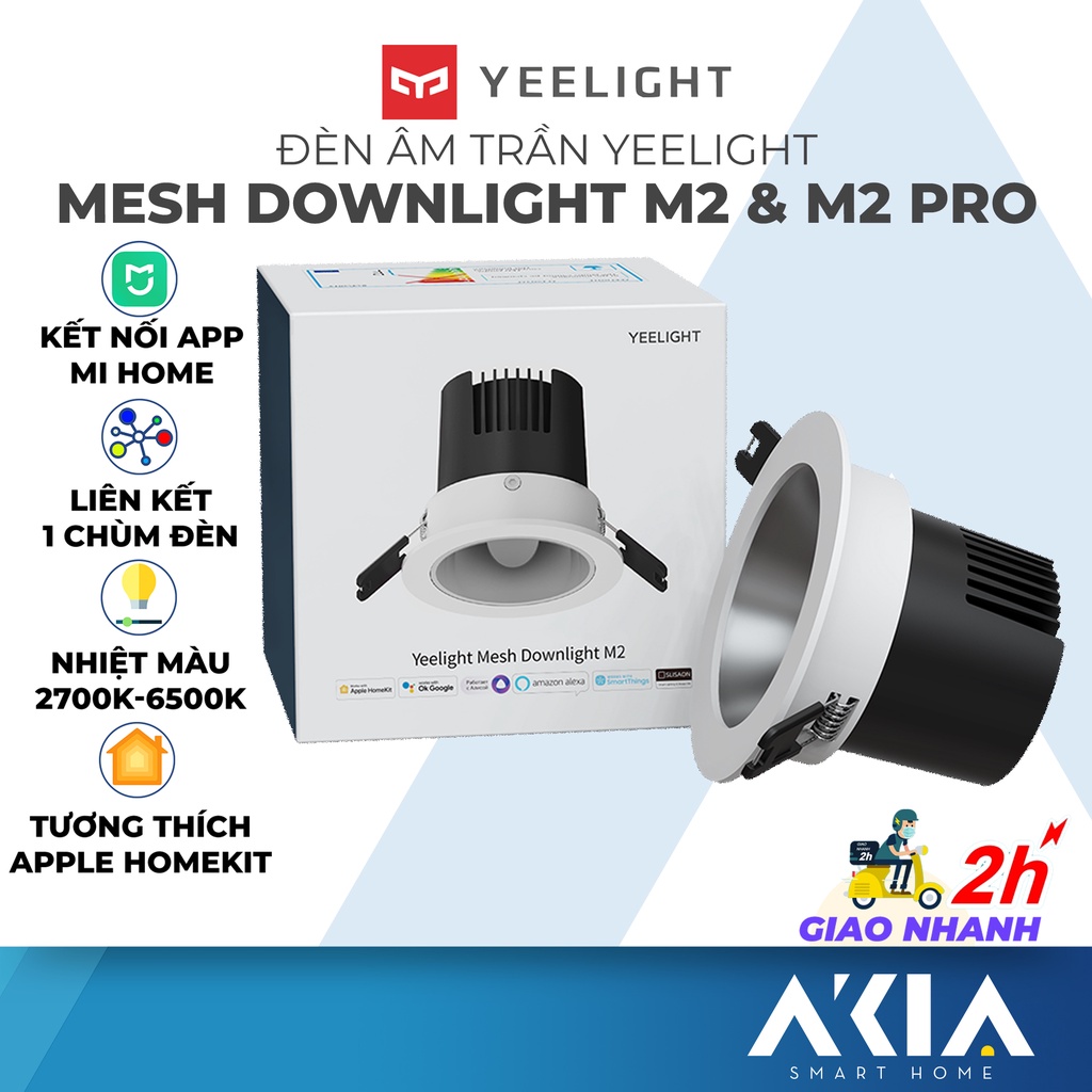 Đèn Downlight Âm Trần Yeelight M2/ M2 Pro/ M3 - Điều chỉnh độ sáng ...