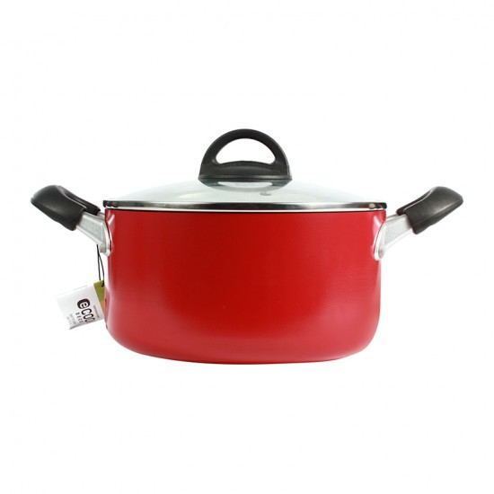 Nồi Nhôm Chống Dính Đáy Từ E-Cook Deco Lock&Lock LED2242R-IH 24cm | Shopee Việt Nam