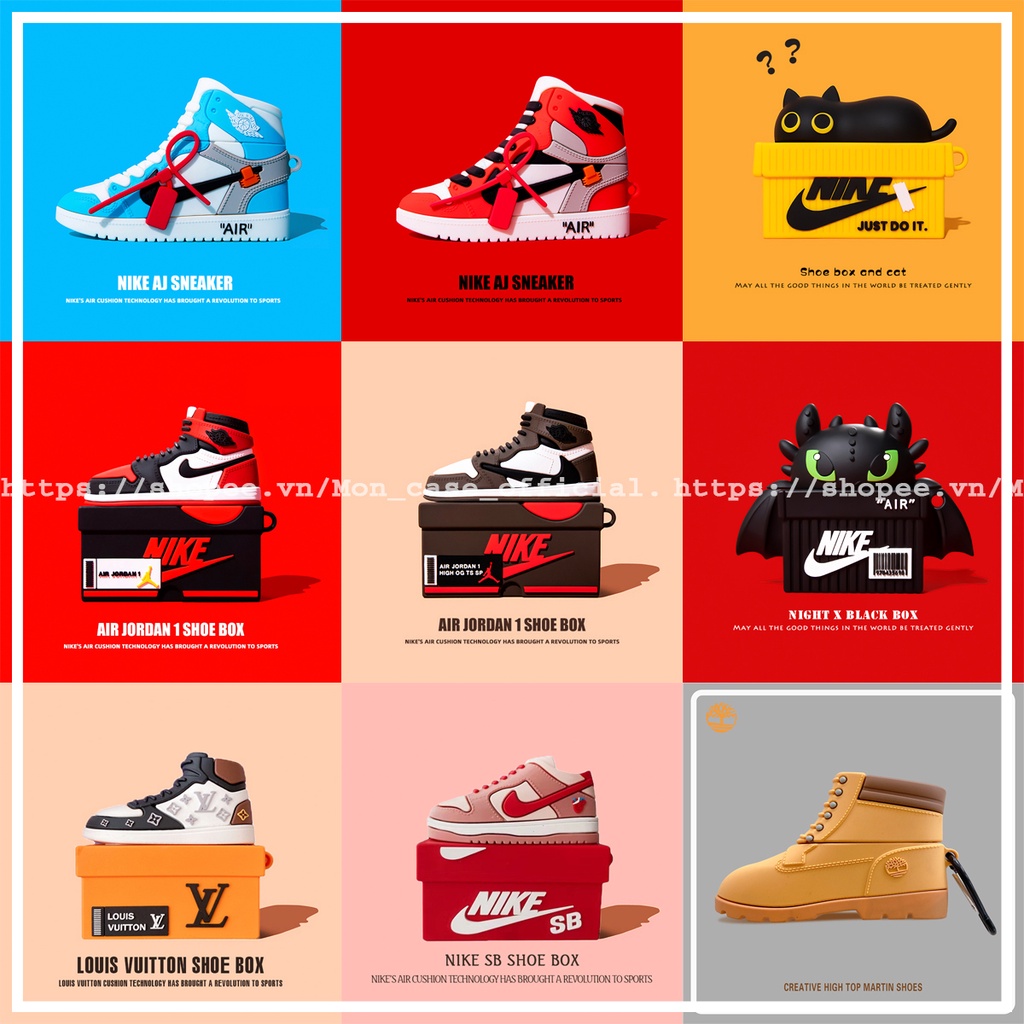 Ốp Tai Nghe Airpod 1/2/Pro Hình Giày Sneaker - Mon case | Shopee Việt Nam