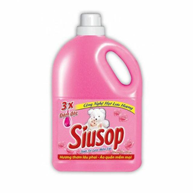Nước xả vải Siusop hương hoa hồng 3.8kg | Shopee Việt Nam