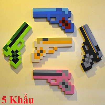 Bộ 5 Súng Ngắn đồ chơi Minecraft | Shopee Việt Nam