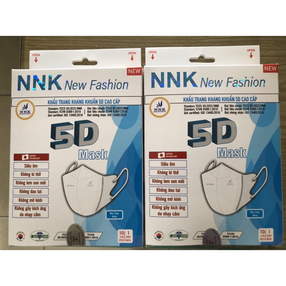 Khẩu trang kháng khuẩn 5D cao cấp NNK - hộp 50 cái | Shopee Việt Nam