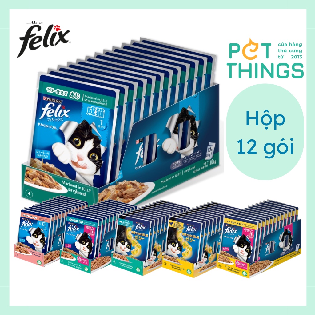 12 gói Pate mèo Felix 85g kiểu Nhật | Shopee Việt Nam