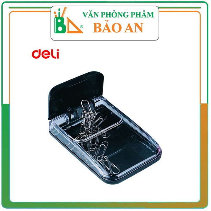 Hộp đựng ghim nam châm Deli 0988,sang trong, dùng nhiều trong văn phòng ...
