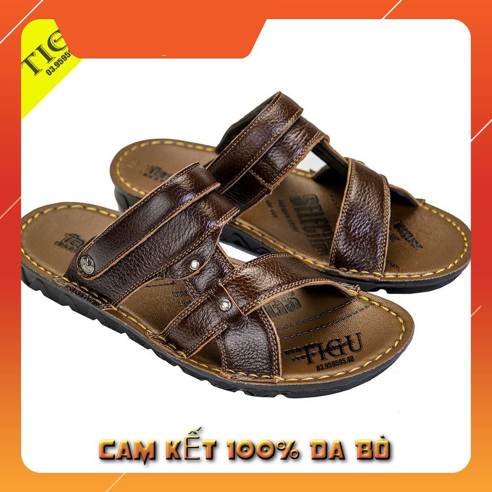 [hot] Dép nam da bò thật -BH1 NĂM | Shopee Việt Nam