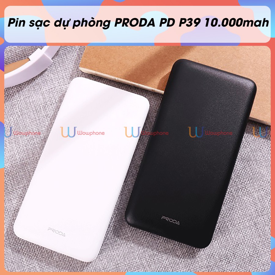Sạc pin dự phòng PRODA PD P39 10000mAh Chính Hãng Bảo Hành 6 Tháng | Shopee Việt Nam
