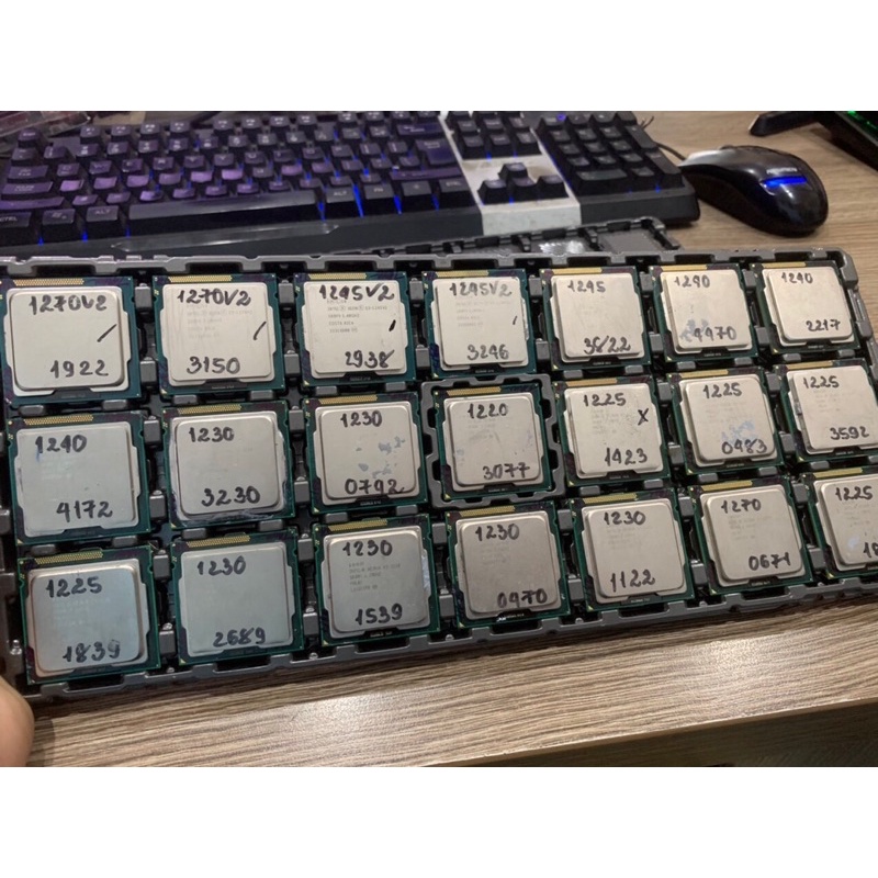 cpu intel xeon, core i3, i5, i7 socket 1155 support các dòng main h61 ...