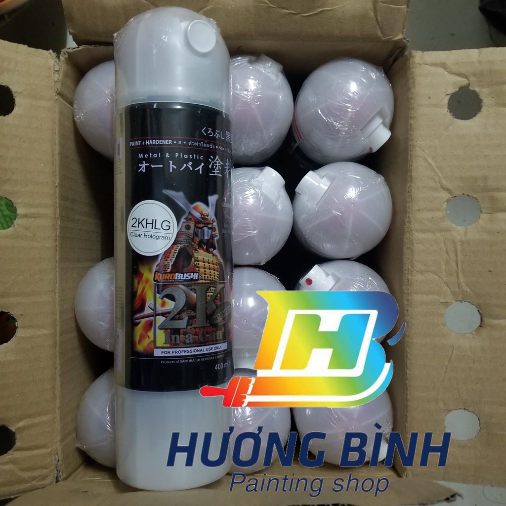 Sơn xịt SAMURAI Bóng Ánh Kim Hologram - 2KHLG (400ml) | Shopee Việt Nam