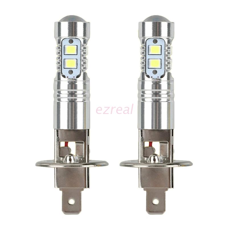 Set 2 đèn pha led H1 6000k 100w ánh sáng trắng siêu sáng dành cho ô tô ...