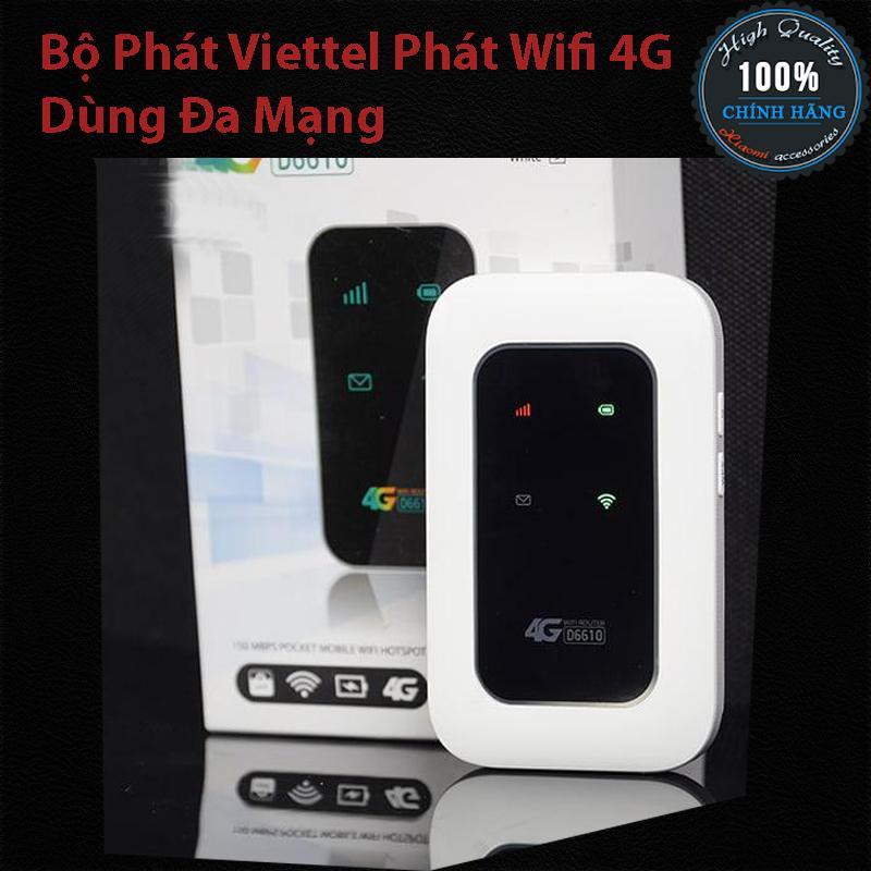 Củ Phát Wifi Không Dây 4G VIETTEL D6610 , Pin Dùng Trong 10h BỘ PHÁT ...