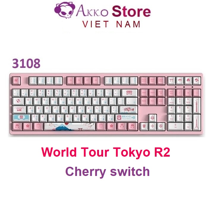 Bàn phím cơ AKKO 3108 World Tour Tokyo R2 ( Akko, Cherry switch ) | Shopee Việt Nam