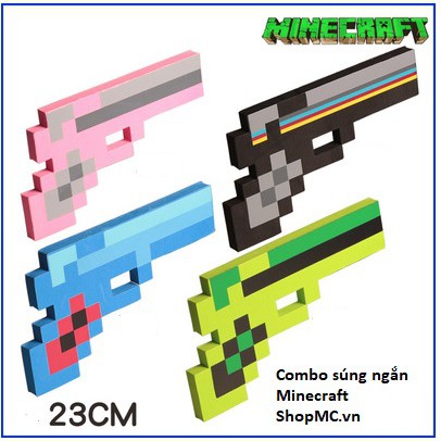Combo 4 súng ngắn Minecraft | Shopee Việt Nam
