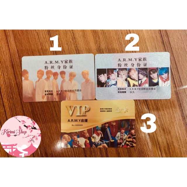 [CÓ SẴN] Card VIP Member BTS | Shopee Việt Nam