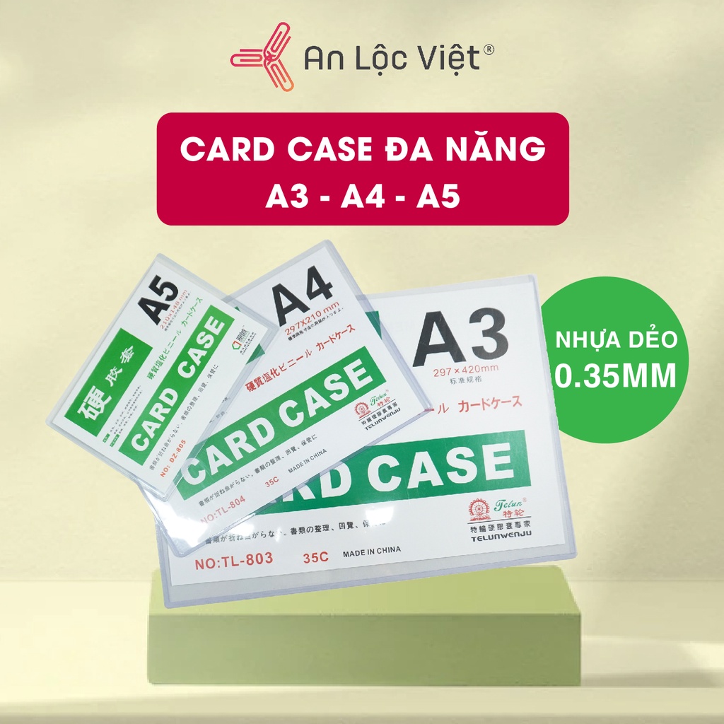 Combo 20 Bìa Card Case A4 & A5, 01 Bìa Card case A3 loại dày 35C cứng cáp hơn hàng thị trường ...