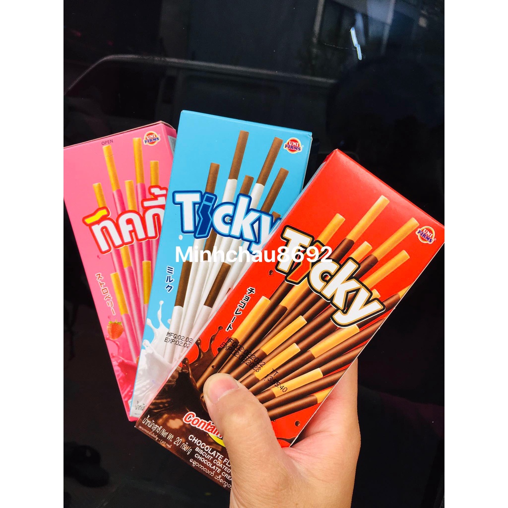 Ticky bánh que Thái Lan. vỉ 12 hộp tặng 1 ( có mix vị ) | Shopee Việt Nam