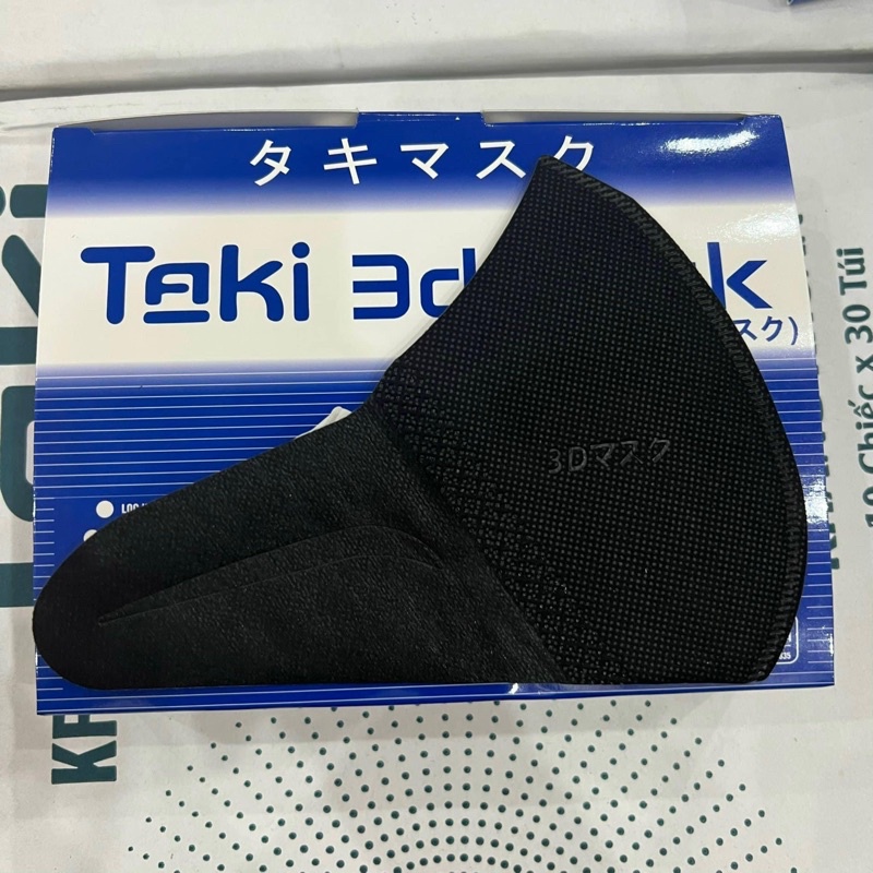 (50 cái) Khẩu Trang 3D Full Đen Taki Mask Quai Ôm Mặt | Shopee Việt Nam