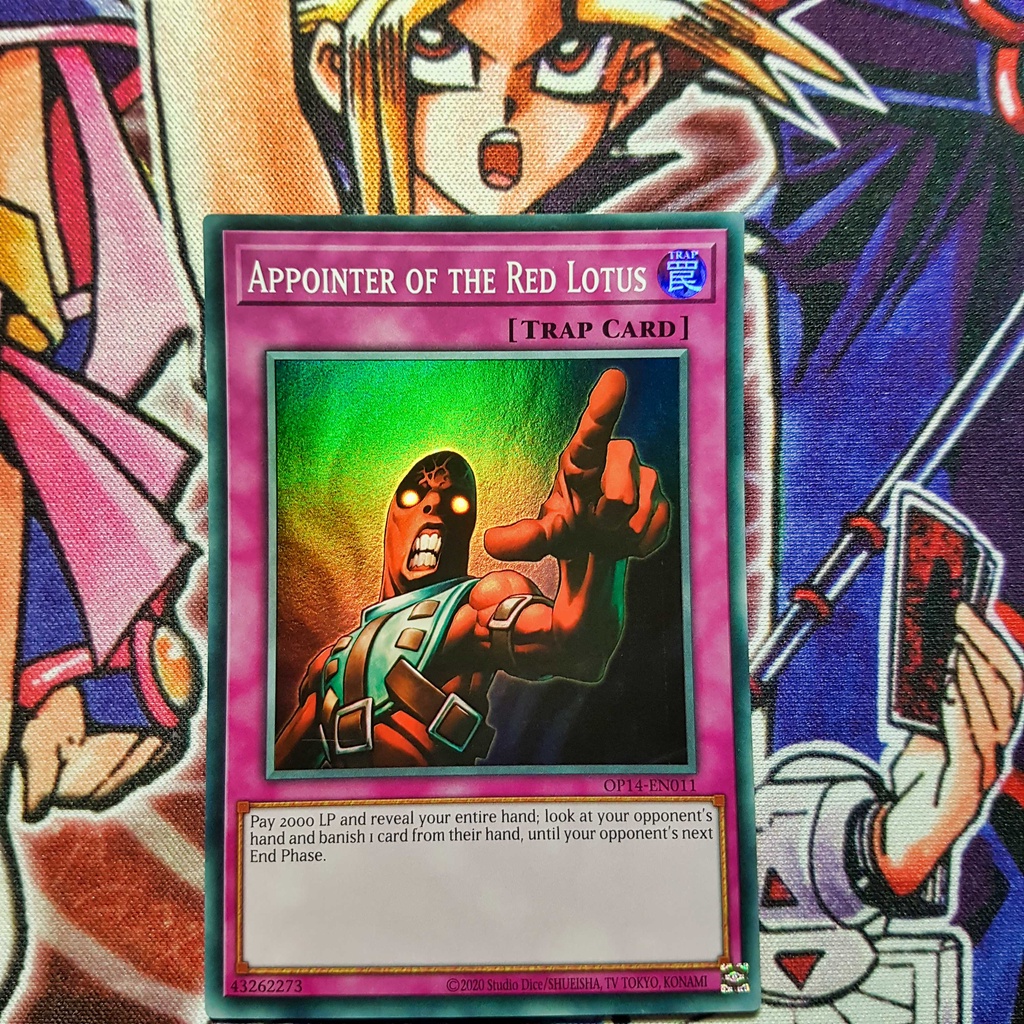 Thẻ bài Yugioh chính hãng | Appointer of the Red Lotus | OP14 Super ...
