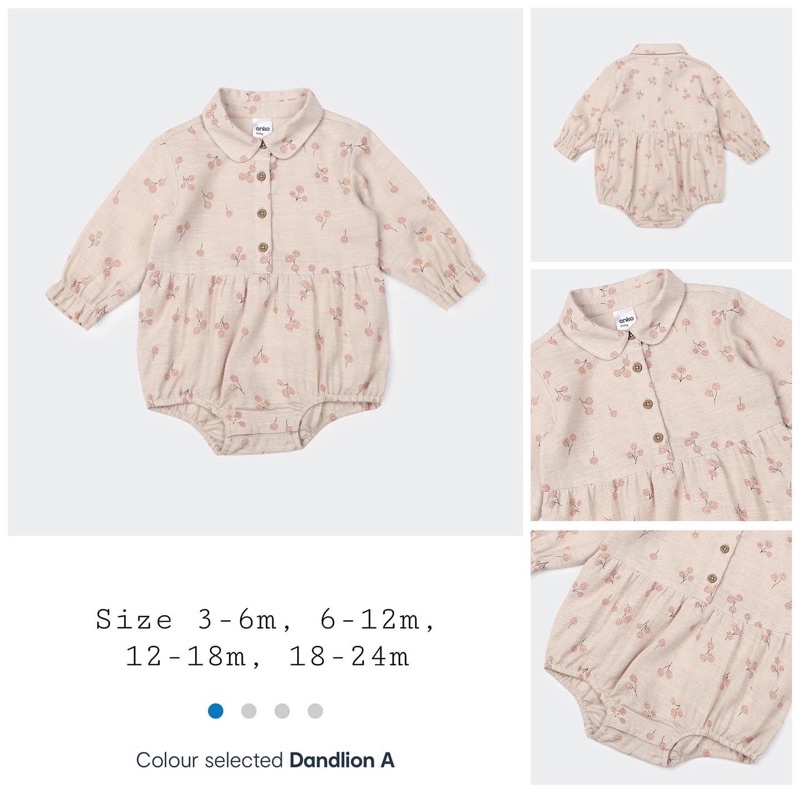 Bộ body hoa dài tay Anko baby úc auth | Shopee Việt Nam