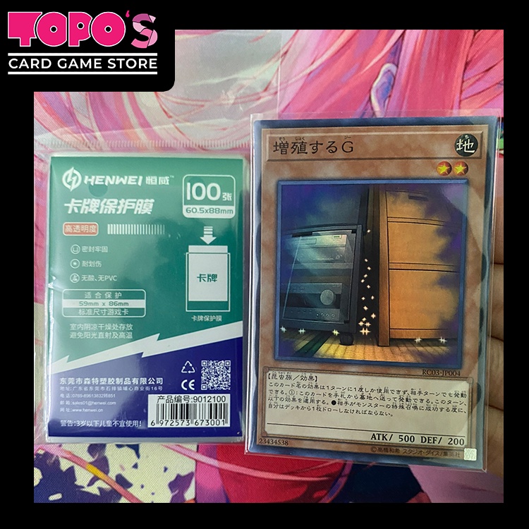 [Sleeve] 100 chiếc bọc bài khít trong suốt chính hãng Henwei cho thẻ ...