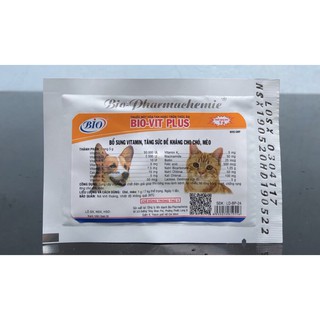 Bổ sung vitamin và tăng đề kháng chó mèo Biovit Plus (gói 5g) | Shopee ...