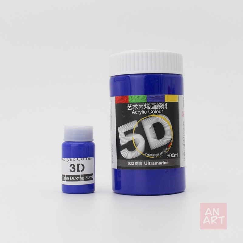 Màu Acrylic 3D , 5D 30ml Custom Giày, Vải, Túi, Vẽ Lên Tranh Giấy, Vải ...