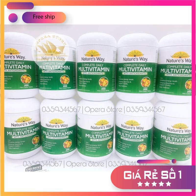 [CHẤT] Multivitamin Nature way 200 viên | Shopee Việt Nam