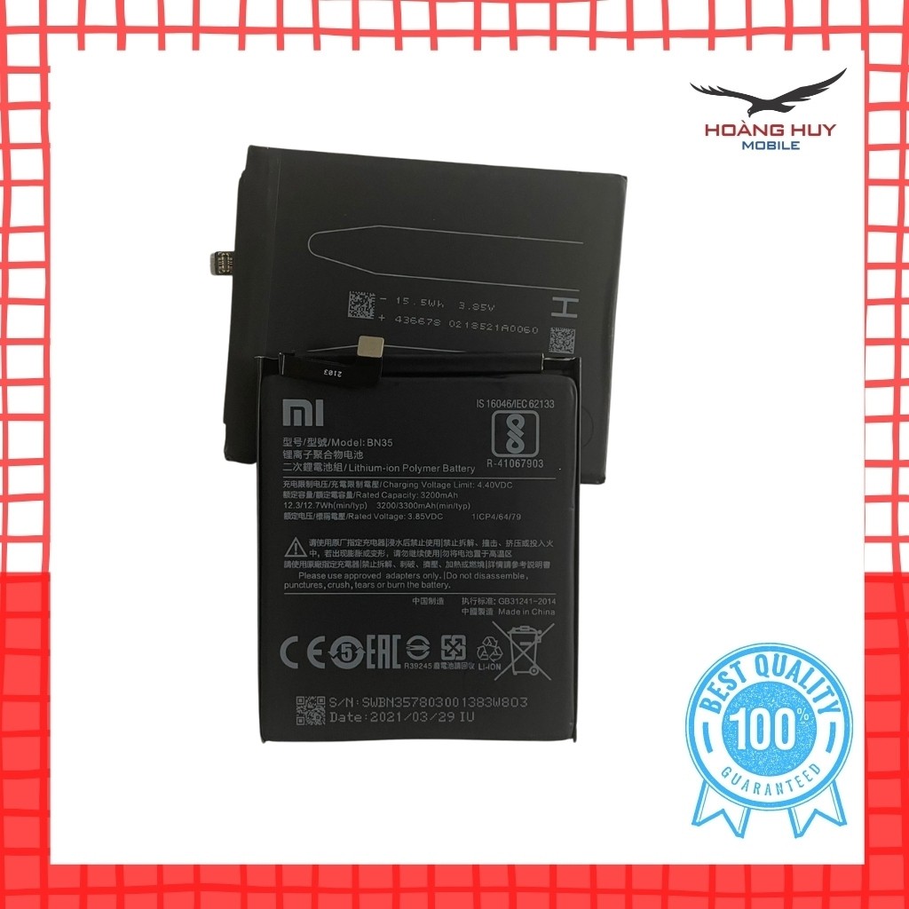 Pin Xiaomi Redmi 5 BN35 Dung Lượng 3300mAh Hàng Zin Nhập Khẩu Bảo Hành ...