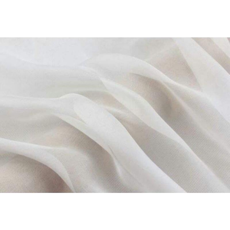 Vải voan chiffon trắng [70k/kg] | Shopee Việt Nam