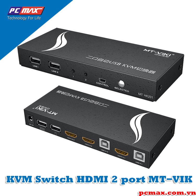 Bộ KVM Switch 2 cổng HDMI MT-VIKI MT-HK201 hỗ trợ 4K x 2K - Hàng Chính hãng | Shopee Việt Nam