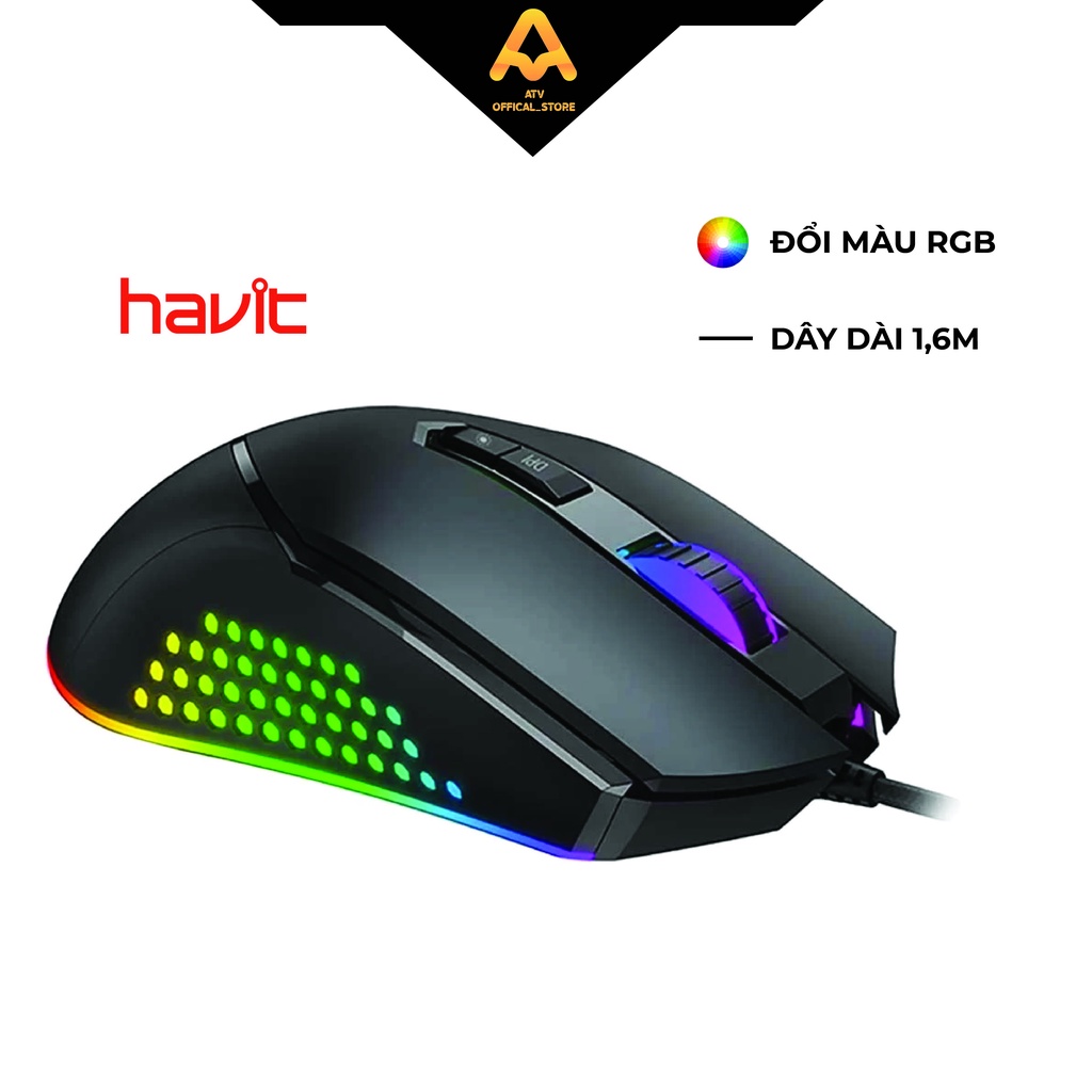 Chuột Gaming Havit MS814 Chính Hãng Bảo Hành 12 Tháng | Shopee Việt Nam