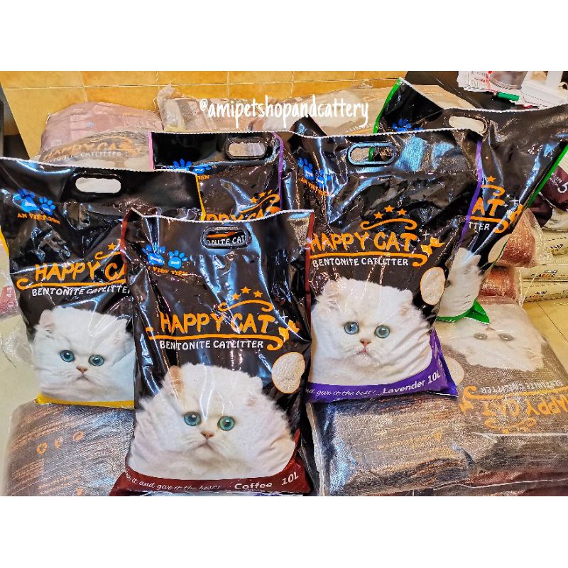 Cát Vệ Sinh HAPPY CAT 10L cho Mèo! siêu thơm, siêu vón | Shopee Việt Nam