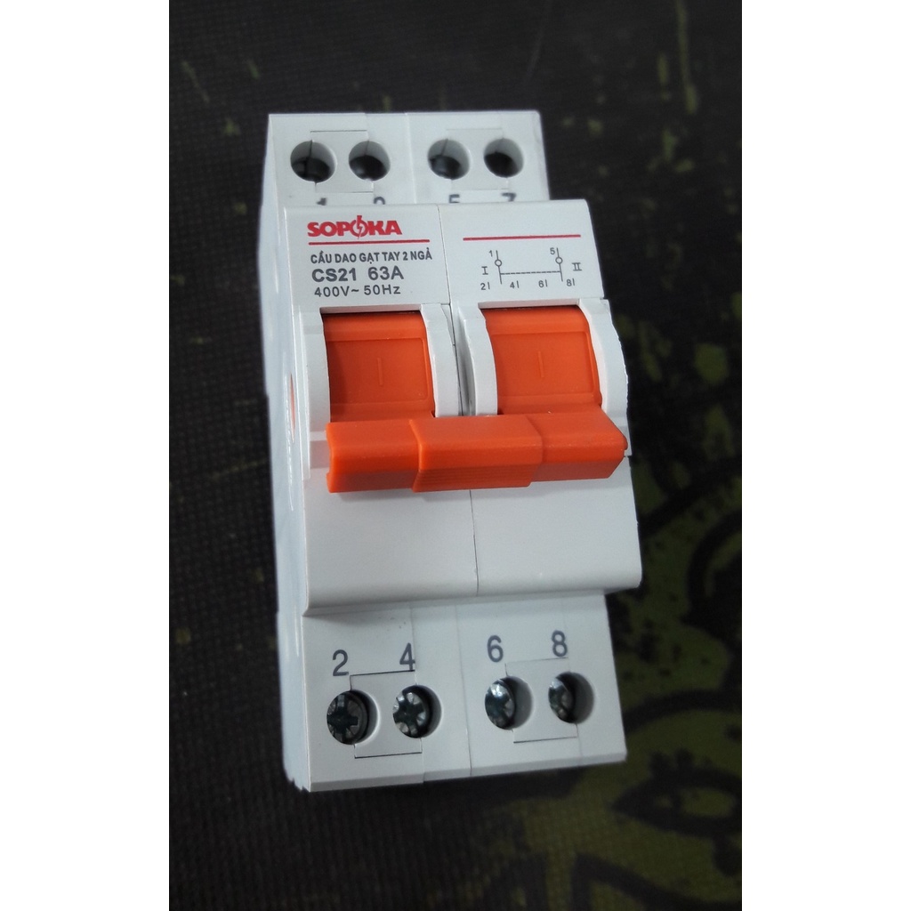 Aptomat đảo chiều Sopoka 2P 63A - Changeover Switch | Shopee Việt Nam