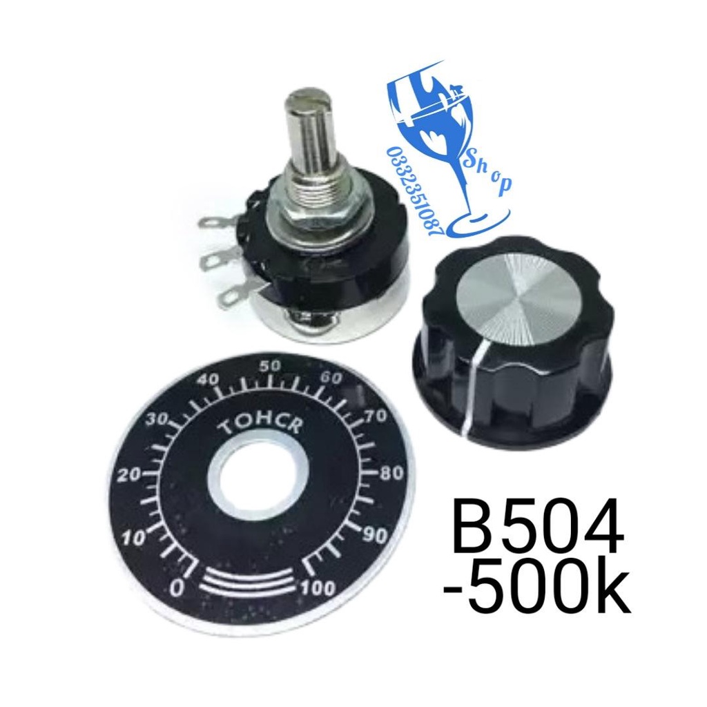 [FreeShip] [Ảnh thật] Chiết áp Tocos 500K RV24YN 20S B504, chiết áp chỉnh nhiệt nồi phở ...