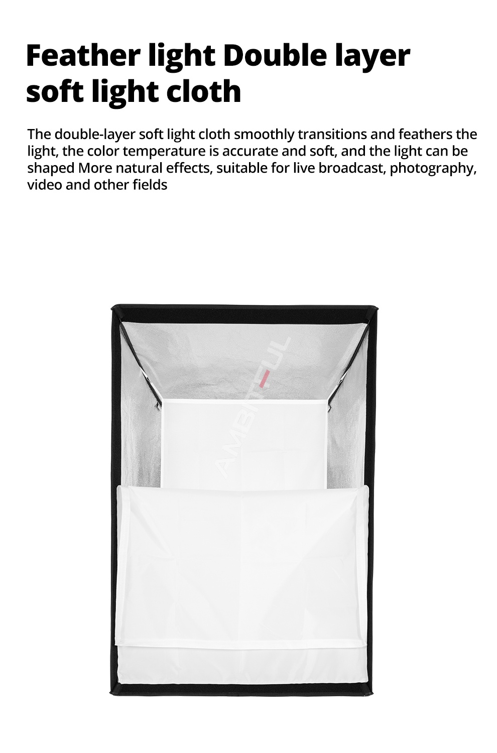 AMBITFUL 60x90cm 22x90cm 30x120cm 35x160cm 95cm Hình Chữ Nhật Hình Bát Giác Lưới Tổ Ong Softbox ...