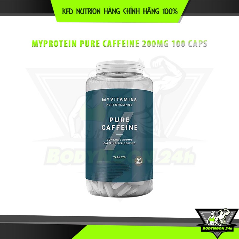 Myprotein Pure Caffeine 200mg Viên Uống Bổ Sung Caffein Giúp Tỉnh Táo, Tăng Sức Mạnh Tập Luyện ...