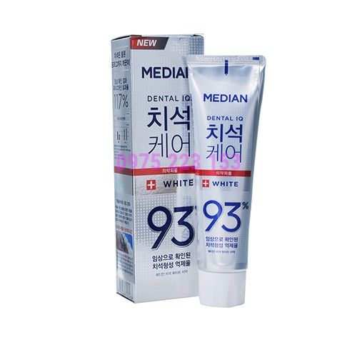 Kem đánh trắng răng Dental IQ Median White 120g - Tuýp trắng bạc ...