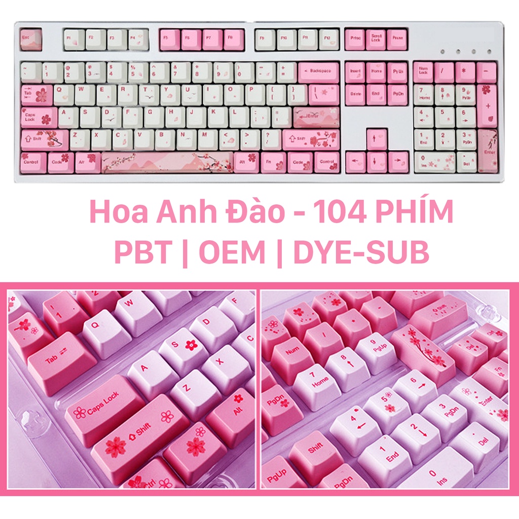 Keycap nhựa PBT - hàng cao cấp( Bộ nút phím nhựa lắp cho bàn phím cơ ...
