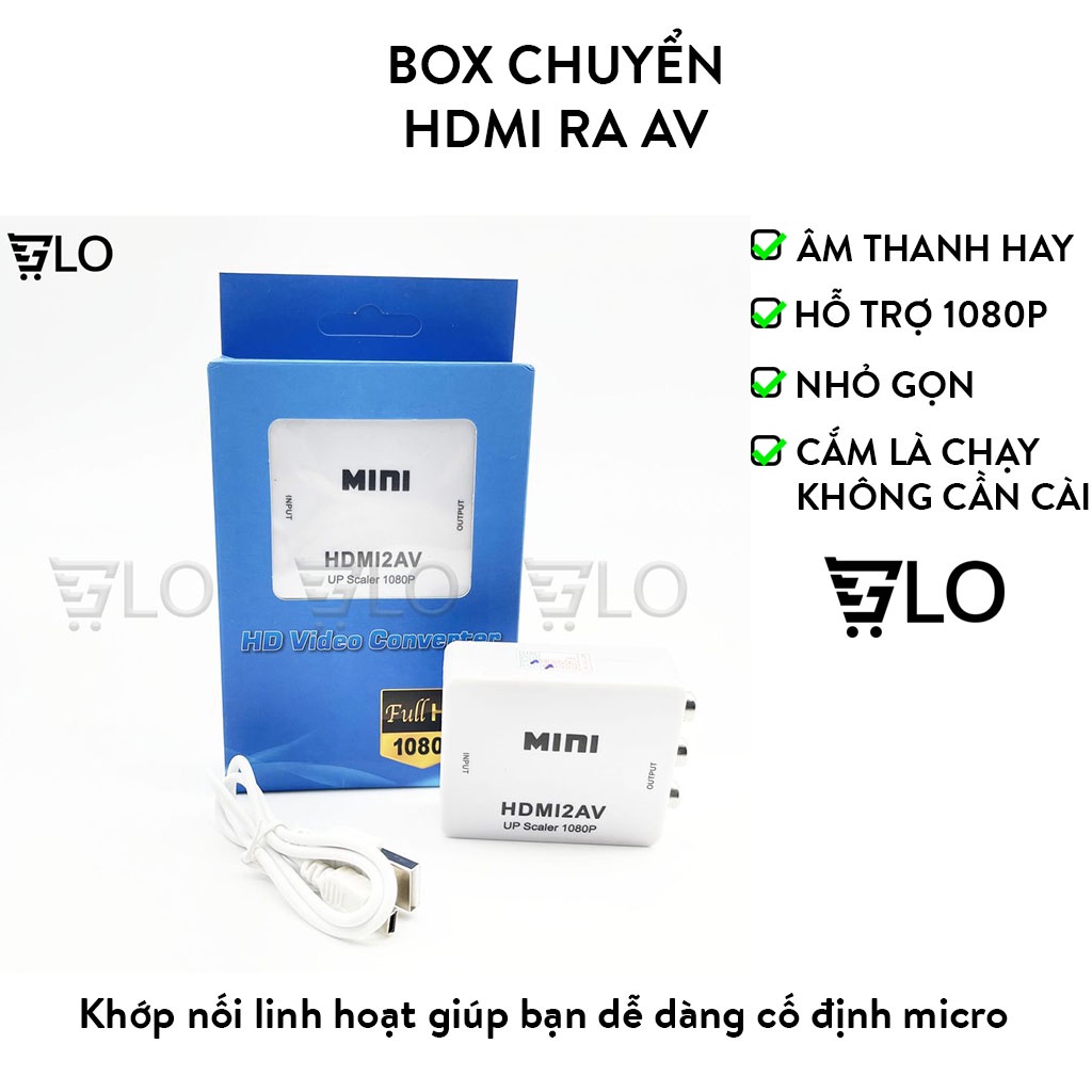 Box Chuyển HDMI Ra AV Mini HDMI2AV, Bộ Adapter Chuyển Đổi AV Sang HDMI ...