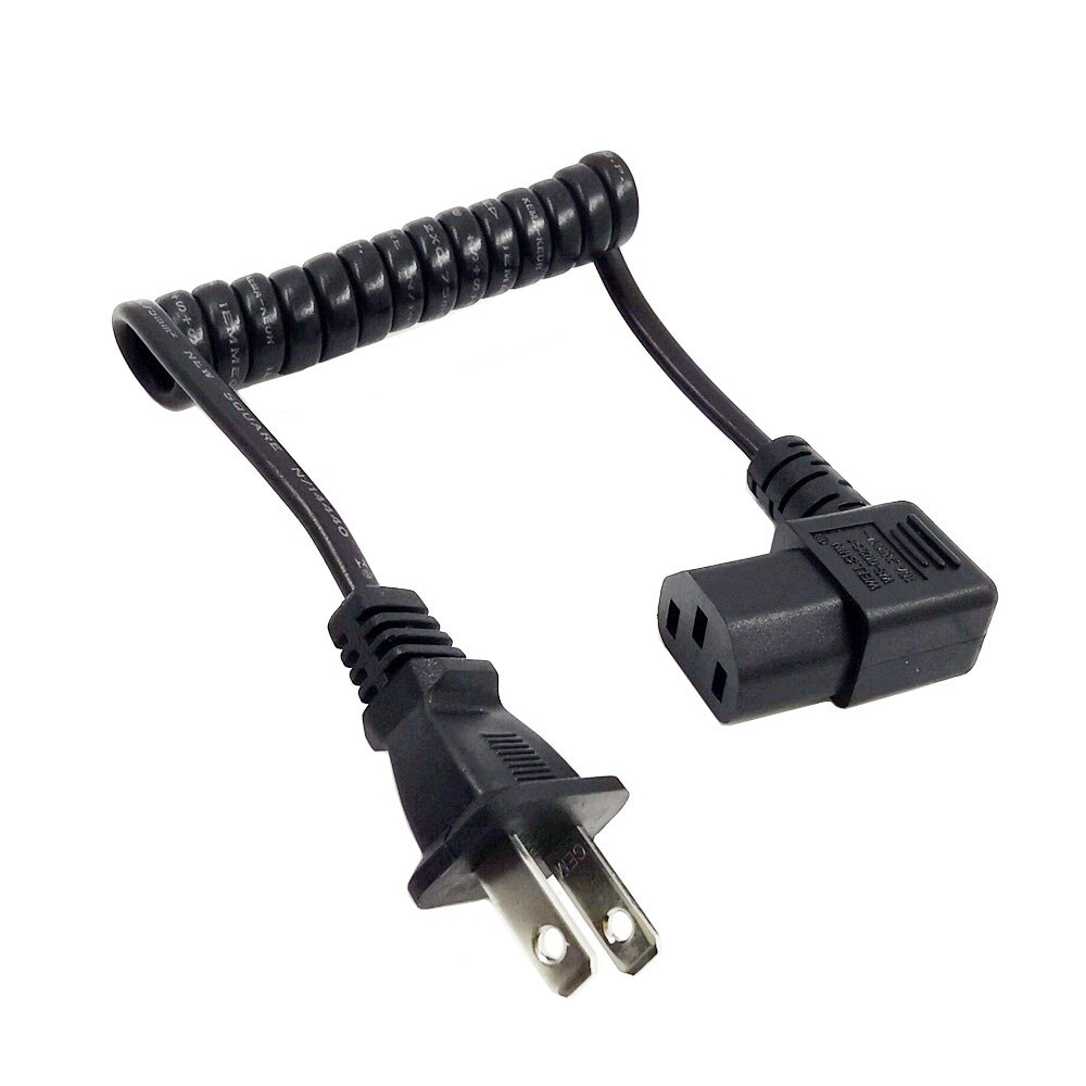 Dây nguồn có thể thu vào US 2 Prong, US NEMA 1-15P sang phải Angeled ...