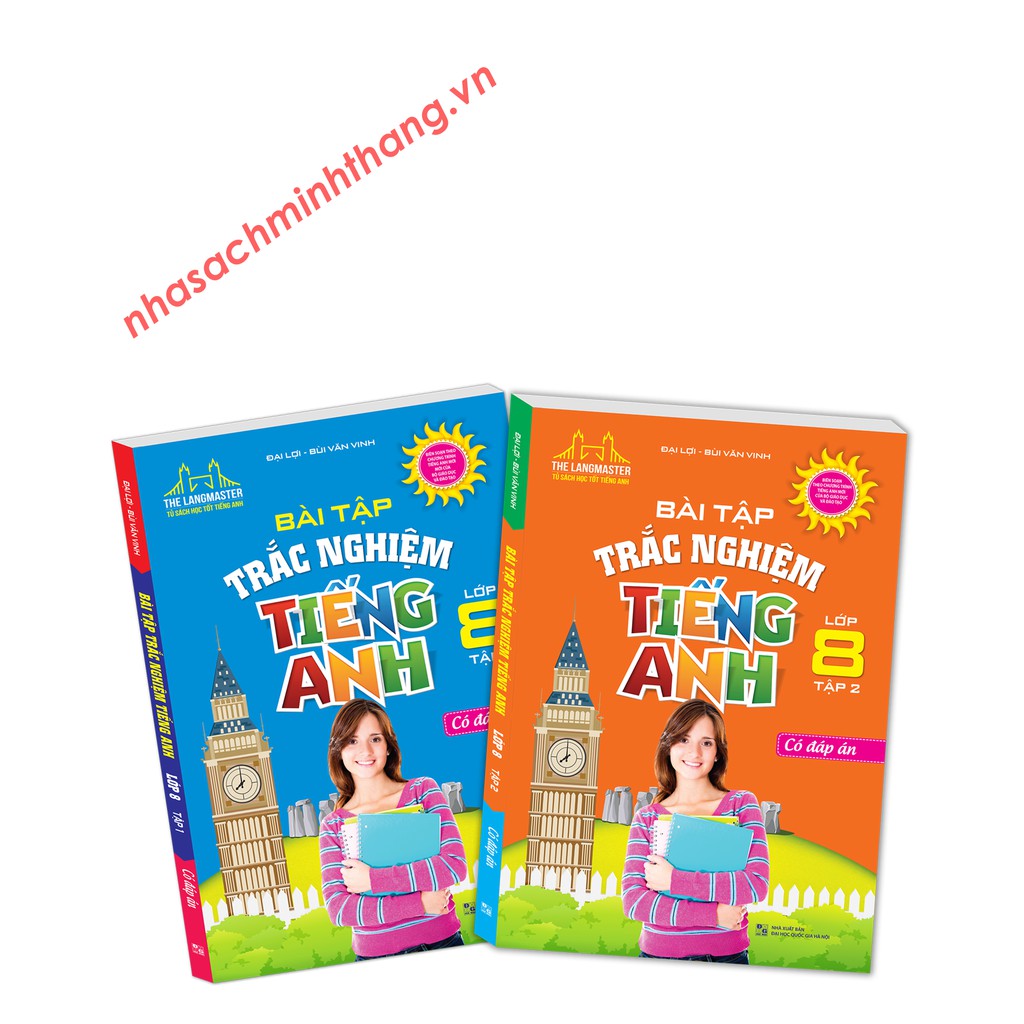 Sách Bài Tập Trắc Nghiệm Tiếng Anh Lớp 8 Trọn Bộ 2 Tập Shopee
