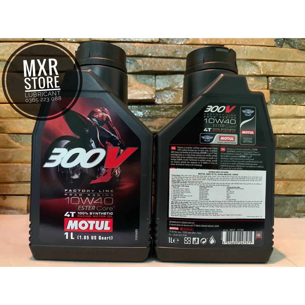 Dầu Nhớt Motul 300v Factory Line 10w40 (Tem 1 Lớp) | Shopee Việt Nam