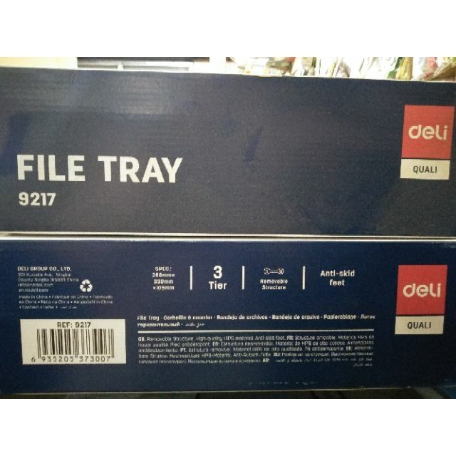 Khay đựng tài liệu 3 tầng Deli 9217 | Shopee Việt Nam
