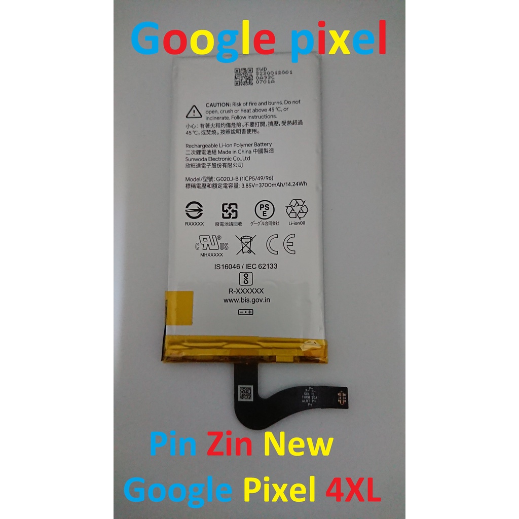 PIN ZIN NEW-ORIGINAL BATTERY GOOGLE PIXEL 4XL : G020J-B | Shopee Việt Nam