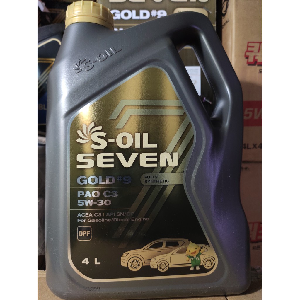 DẦU NHỚT S-OIL GOLD #9 PAO C3 - SN/CF 5W30 | Shopee Việt Nam