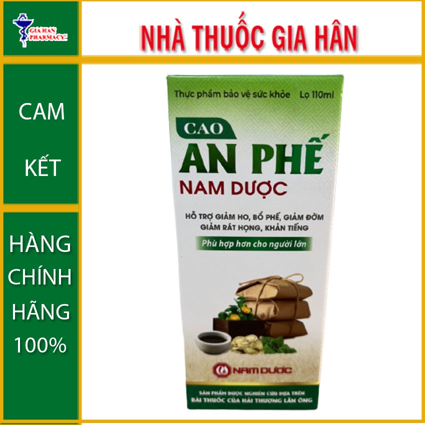 Cao An Phế Nam Dược 110ml hỗ trợ bổ phế, thanh họng - Gia Hân | Shopee Việt Nam