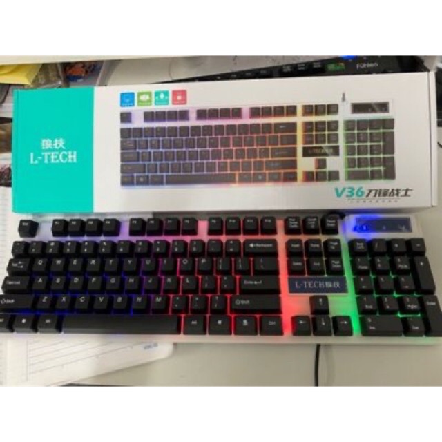 Bàn phím led giả cơ L-Tech | Shopee Việt Nam