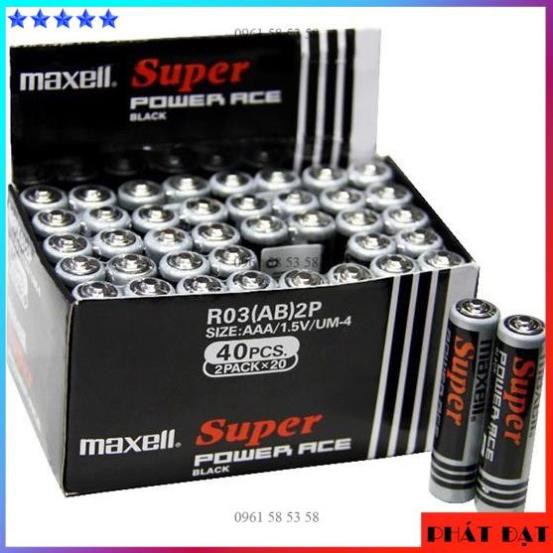 Bộ 4 Pin tiểu AAA 1.5V Maxell Super Power Ace Black R03 AB 2P - TĐSG | Shopee Việt Nam