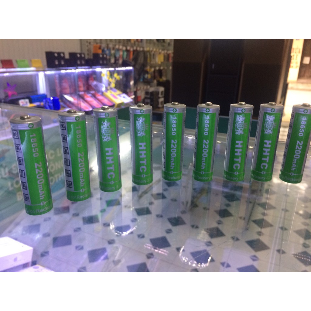 Cell Pin sạc 18650 2200mAh cho loa đài, đèn pin 60k 2 viên | Shopee ...